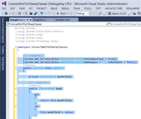 Convert Xml And Json To C Classes Net Diaries