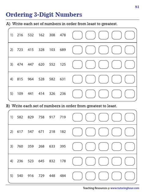 Increasing Decreasing Order 1 1 Pdf