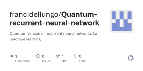 Github Francidellungoquantum Recurrent Neural Network Quantum