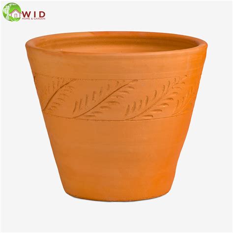 Leaf Patterned Pot Medium 20028 Waterways Garden Centre