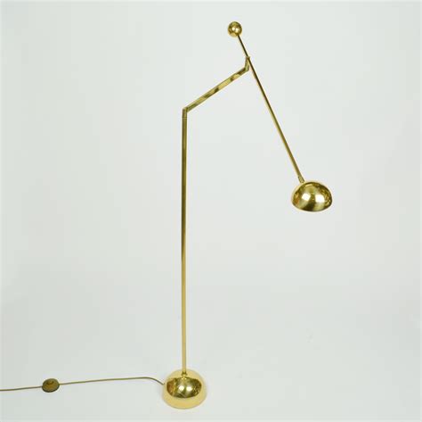 Floor Lamp Brass Counter Balance 1970s Minimalist For Sale At 1stDibs
