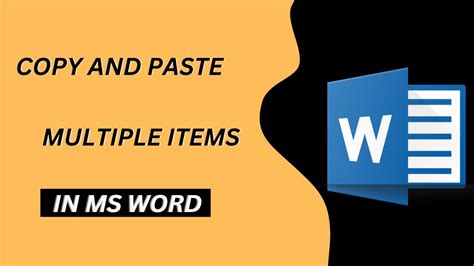 how to copy and paste multiple items in ms word easiest way to copy