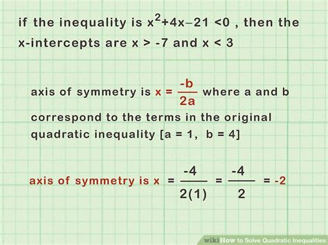 How To Solve Quadratic Inequalities With Pictures WikiHow