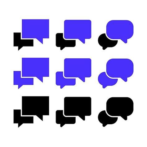 Free Vector Message Bubbles Set