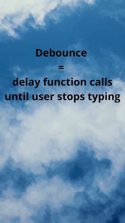 Code In 60s Javascript Debounce Function Explained Youtube