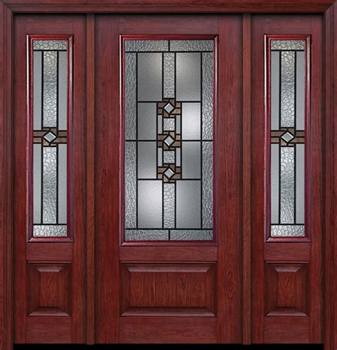 Double Arched Seeded Glass Front Door Glass Door Ideas