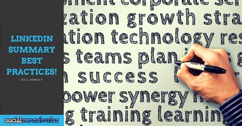Linkedin Summary Best Practices Social Vernacular
