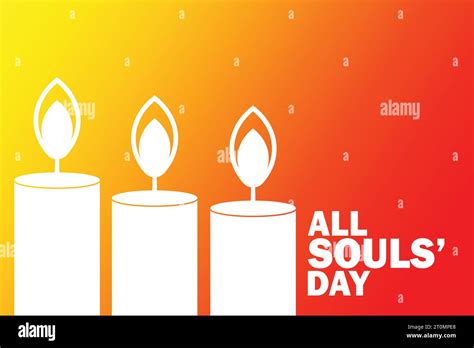 All Souls Day Vector Illustration Suitable For Greeting Card Poster And Banner Stock Vector