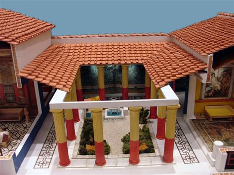Reconstruction Of A Roman Peristyle Garden Peristyle House Interior