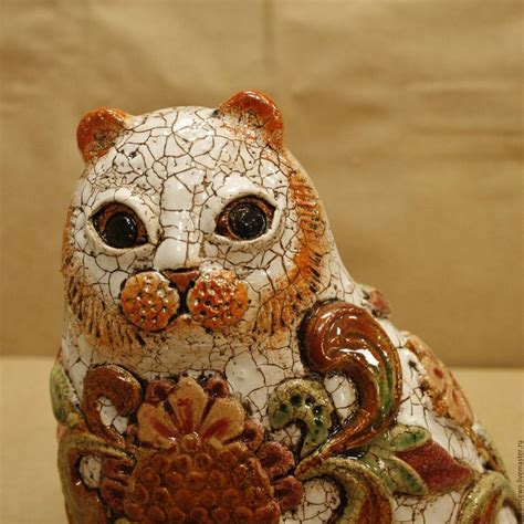 Кот -скульптура, керамика | Doma
