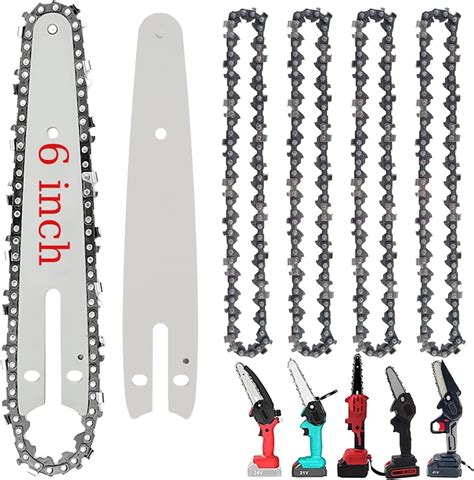 2 pcs 6 inch chainsaw blade mini chainsaw chain replacement portable cordless