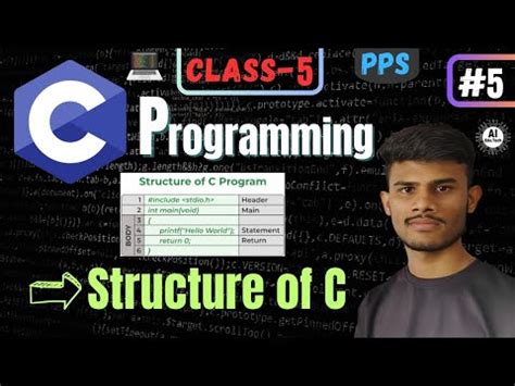 Structure Of C Programming Class 5 YouTube