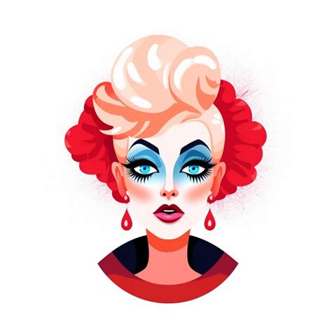 Premium Ai Image There Is A Woman With A Red Hair And Blue Eyes Generative Ai