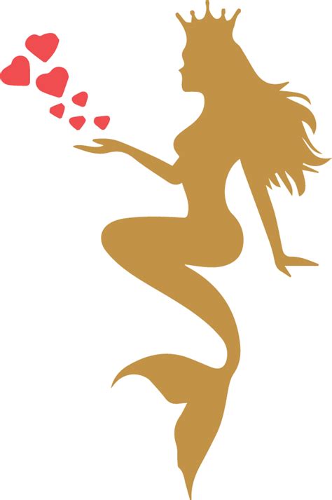 Mermaid Heart Svg Mermaid Svg Mermaid Silhouette Mermaid Inspire Uplift