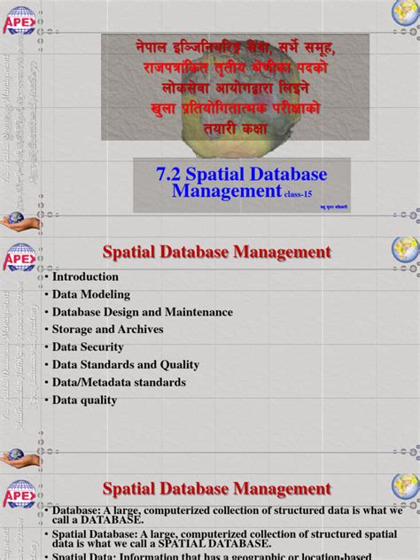 72 Spatial Database Management Class15 Pdf Relational Model