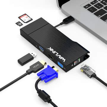 Wavlink In USB Hub USB Docking Station With Gigabit Ethernet