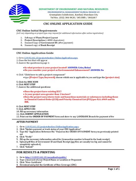 Cnc Online Application Guide 20pdf Computing And Information Technology Business Free 30