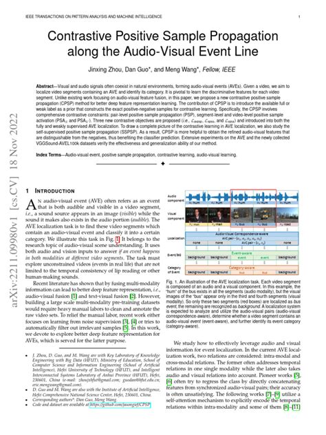 Contrastive Positive Sample Propagation Along The Audio Visual Event