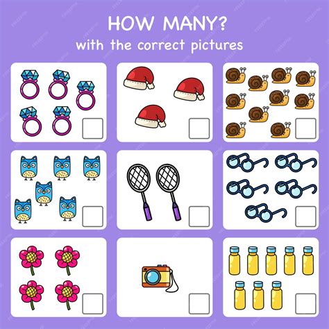 Premium Vector Counting Educationalhow Many Objects Task Educational