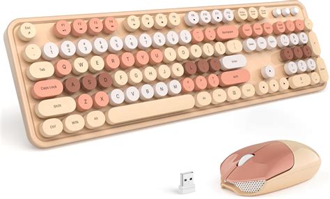 Wireless Keyboard And Mouse Combo Mowux Full Size 2 4g