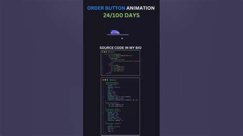 Order Button Animation Full Code Link In Bio Coding Frontendcourse Webdevelopment Youtube