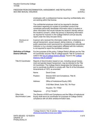 Sexual Assault Policy For Babes PDF