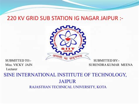 Ppt On 220kv Gss Pptx