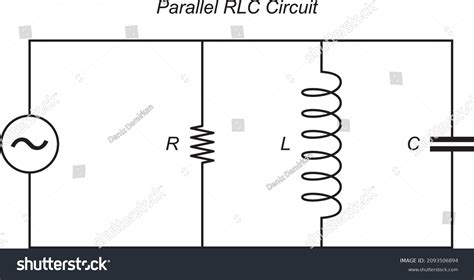 Electronic Parallel Rlc Circuit Ac Powered Stock Vector Royalty Free 2093506894 Shutterstock