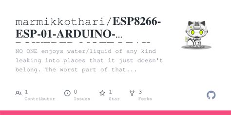 Github Marmikkothariesp8266 Esp 01 Arduino Powered Mqtt Leak