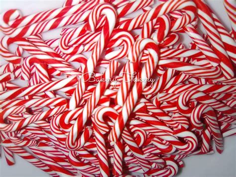 10 Faux Candy Canes Miniature Candy Cane Decorations Dollhouse