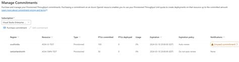 azure government 中的 azure openai 已佈建受控供應項目 azure openai microsoft learn