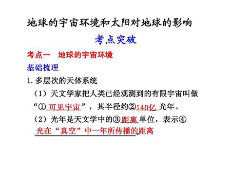 2012地理一轮复习课件第一章地球的宇宙环境word文档在线阅读与下载无忧文档