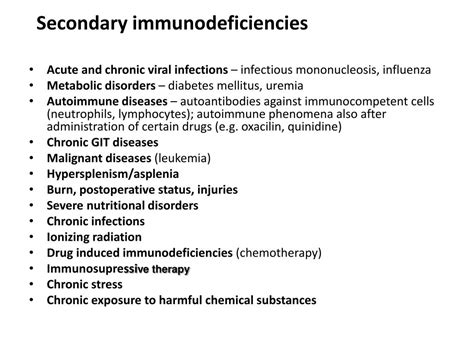 Ppt Immunodeficiencies And Autoimmune Diseases Powerpoint