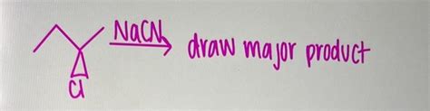 Solved Draw Major Product