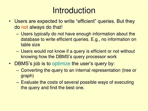 Ppt Query Processing And Optimization Powerpoint Presentation Free