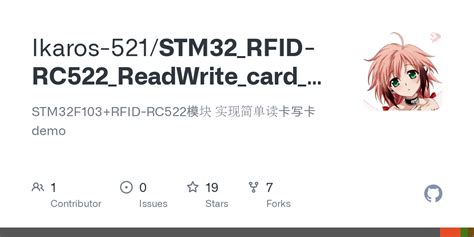 Github Ikaros 521stm32rfid Rc522readwritecarddemo Stm32f103