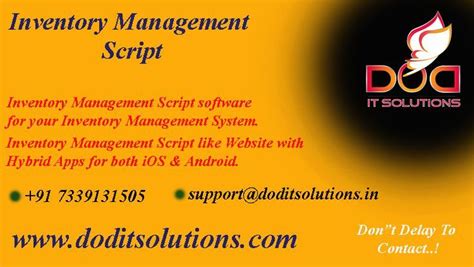 Inventory Management Script Ready Made Inventory Script Management Open Source Code