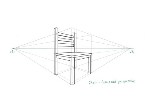How To Draw A 2 Point Perspective Chair
