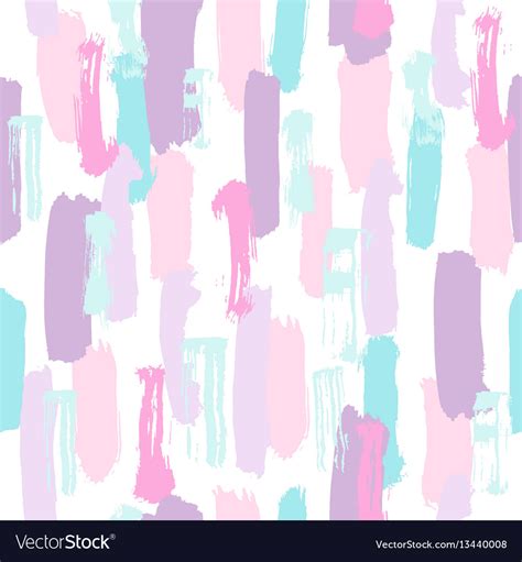 Pastel Color Paint Brush Strokes Royalty Free Vector Image