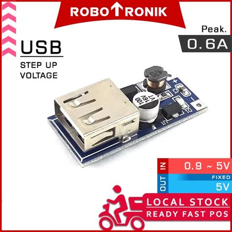 Dc Dc Step Up Usb 600ma 5v Voltage Regulator Module Boost Converter Shopee Malaysia