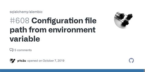 Configuration File Path From Environment Variable · Issue 608