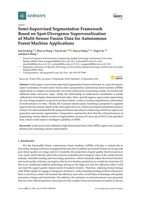 Pdf Semi Supervised Segmentation Framework Based On Spot Divergence Supervoxelization Of Multi