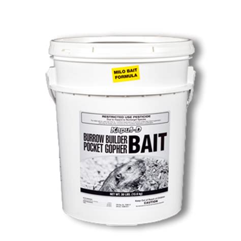 Kaput D Burrow Bldr Pocket Gopher Bait Milo Rup Shopic