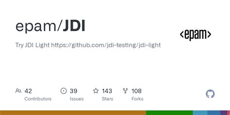 GitHub Epam JDI Try JDI Light Https Github Com Jdi Testing Jdi Light