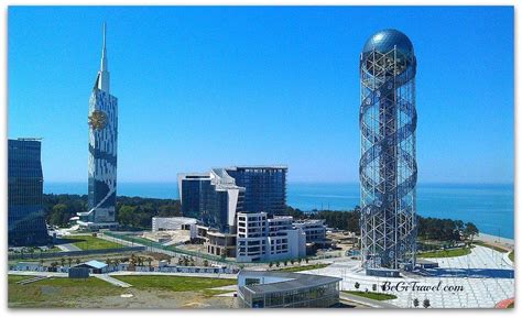 Sightseeing Adjara Batumi Alphabet Tower Достопримечательности Аджария Батуми Башня Алфавит