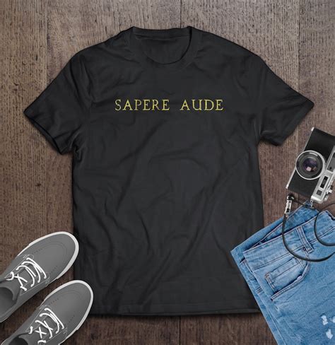 Sapere Aude T Shirt Dare To Know Enlightenment Tee Intellectual Quote