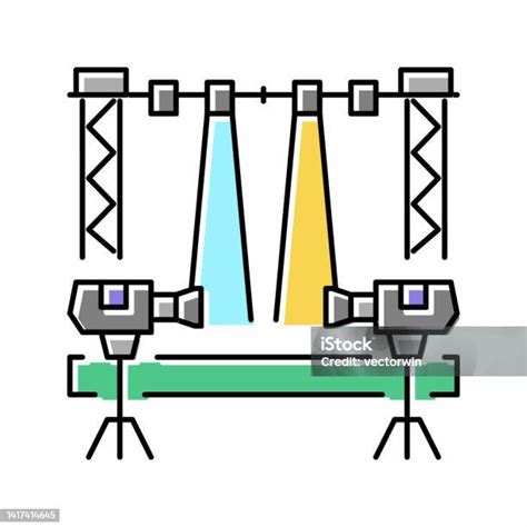 장면 비디오 제작 필름 컬러 아이콘 벡터 일러스트 레이 션 감독에 대한 스톡 벡터 아트 및 기타 이미지 감독 만들기 벡터 Istock
