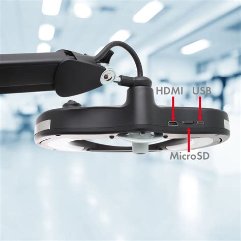 Aven Mighty Vue Inspector 5 Diopter 225x Magnifying Lamp With Hd Ca