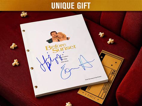 Before Sunset 2004 Movie Script Romantic Drama Screenplay Replica