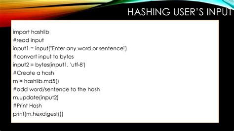 Hashing With Python Protecting Digital Evidence Ppt Download